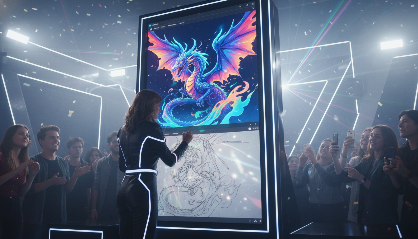 AI Drawing Screen Software for Live Events - Activation King